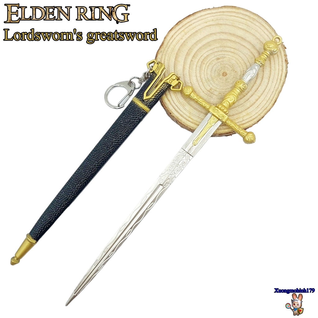 Mô hình Elden Ring Lordsworn Knight sword kiếm kim loại 22cm | Shopee ...
