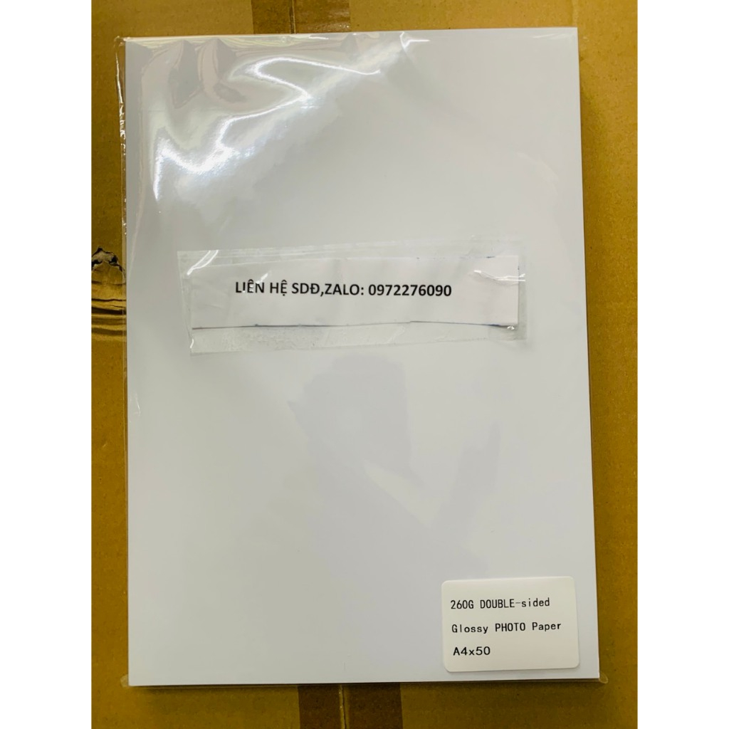 Giấy ảnh bóng 2 mặt khổ A4 định lượng 260g (50 tờ/ 1 tập) | Shopee Việt Nam
