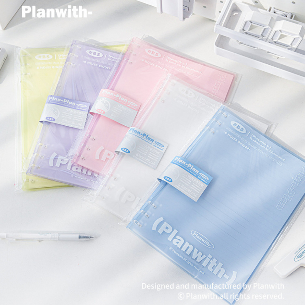 Binder Bìa Còng Planwith SOFT 6 RINGS 40 Trang Ruột Kẻ Ngang Có Thể Gập ...