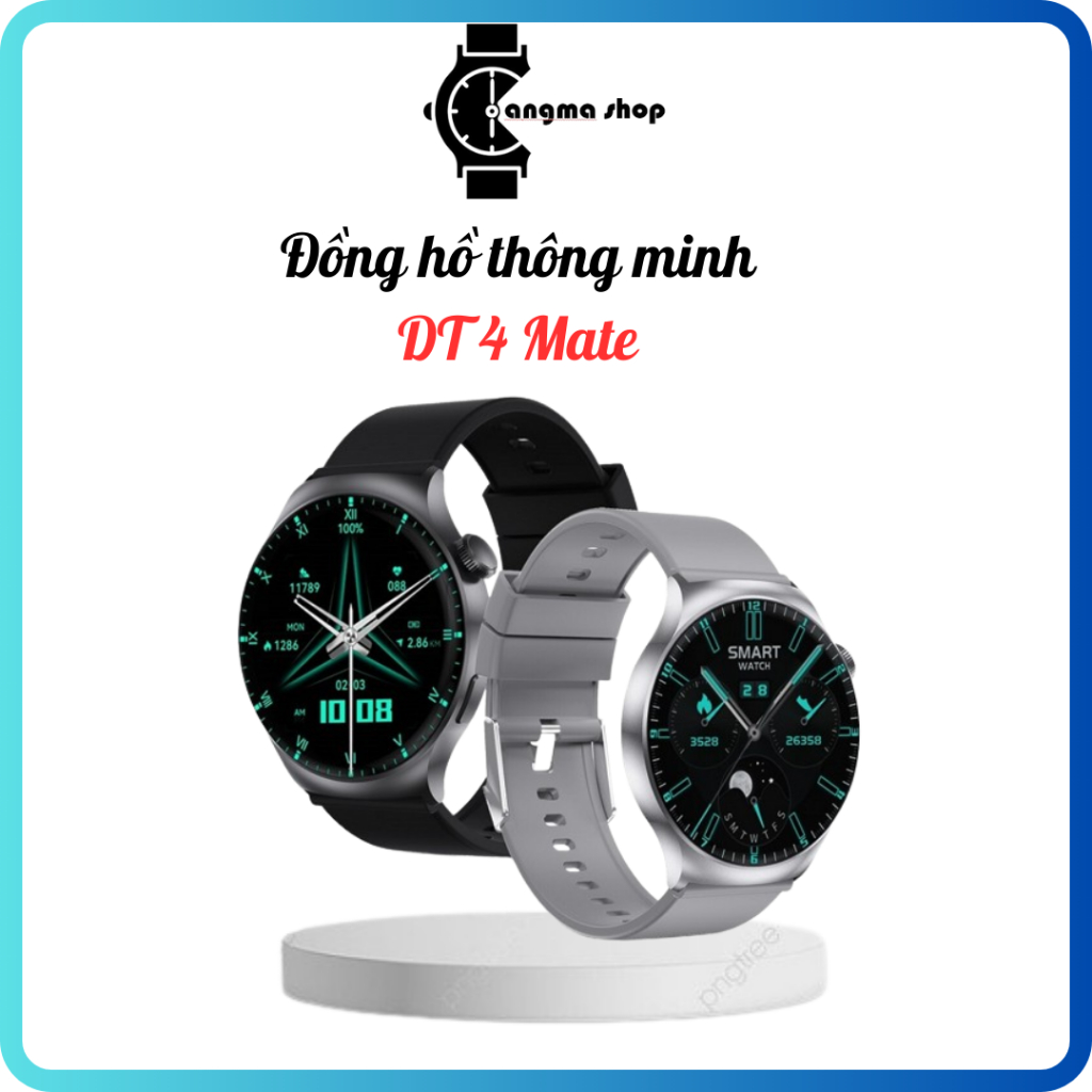 Đồng hồ thông minh DT4 Mate - Hỗ trợ nghe gọi, tiếng Việt, sạc không dây, trợ lý AI | Shopee ...