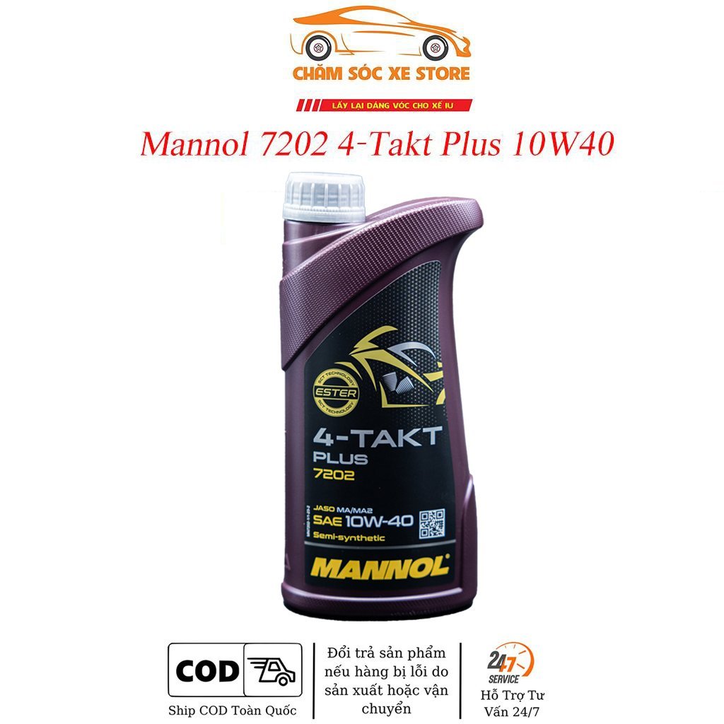 Dầu Nhớt Mannol 7202 10W40 4 Takt Plus Dành Cho Xe Số, Côn Tay | Shopee ...