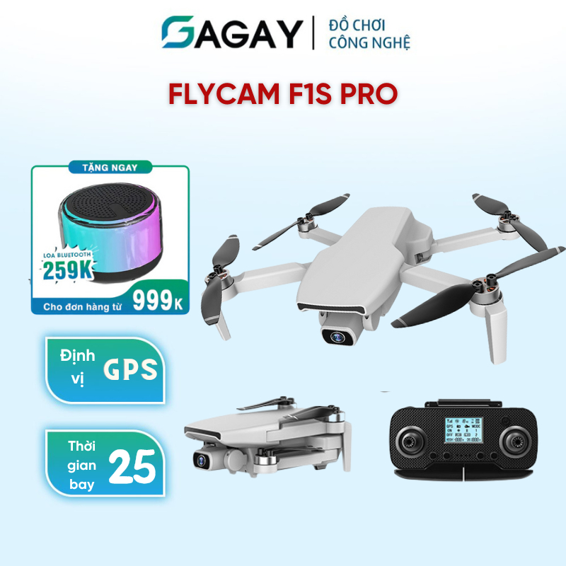 Flycam động cơ không chổi than F1s Pro, thời gian bay 25 phút, flycam ...