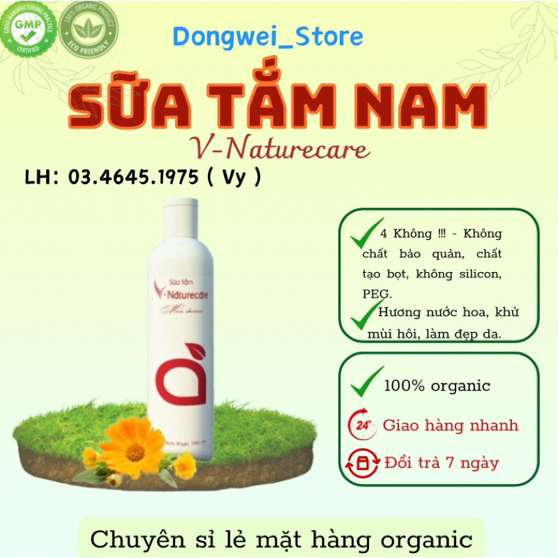 Sữa tắm V-naturecare-Hương thơm tự nhiên,độ ẩm tuyệt vời cho làn da của bạn- 190ml/chai-100% ...