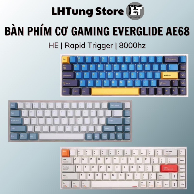 [SẴN GIAO NGAY] Bàn phím cơ gaming Everglide AE68 Pro HE | Rapid ...