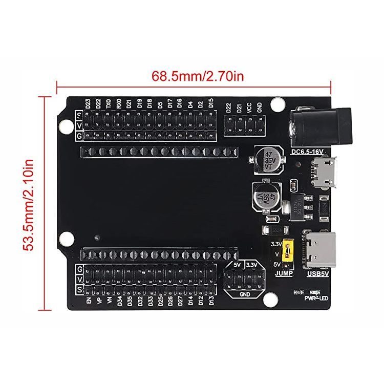 Đế Ra Chân ESP32 loại 30 và 38 Chân Type-C/Micro USB | Shopee Việt Nam