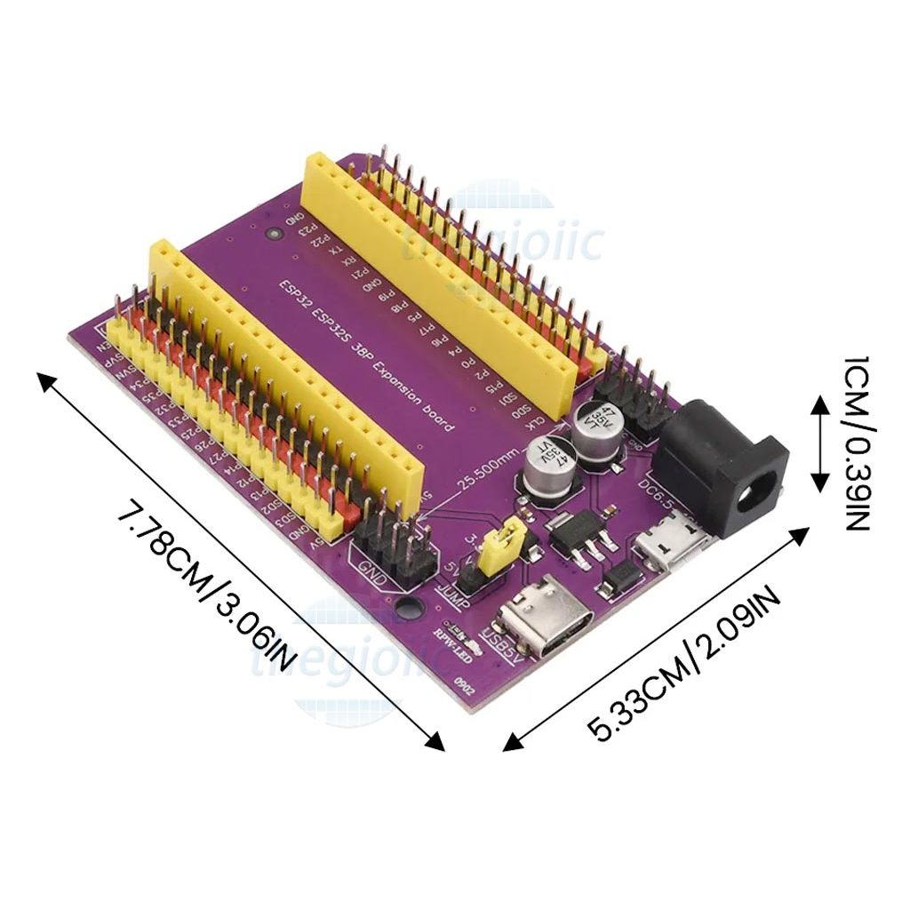 Đế Ra Chân ESP32 loại 30 và 38 Chân Type-C/Micro USB | Shopee Việt Nam
