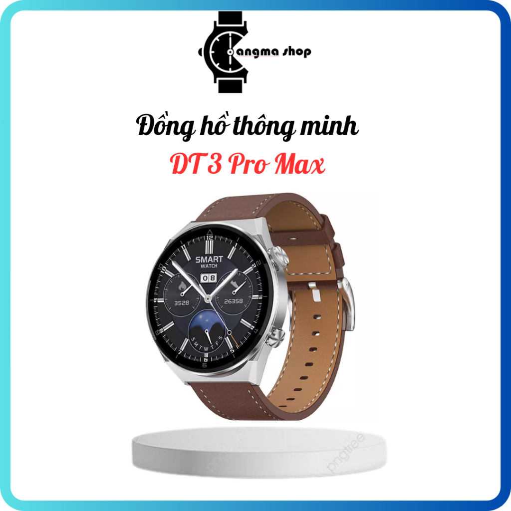 Đồng hồ thông minh DT3 Pro Max - Tiếng Việt, nghe gọi, sạc không dây ...