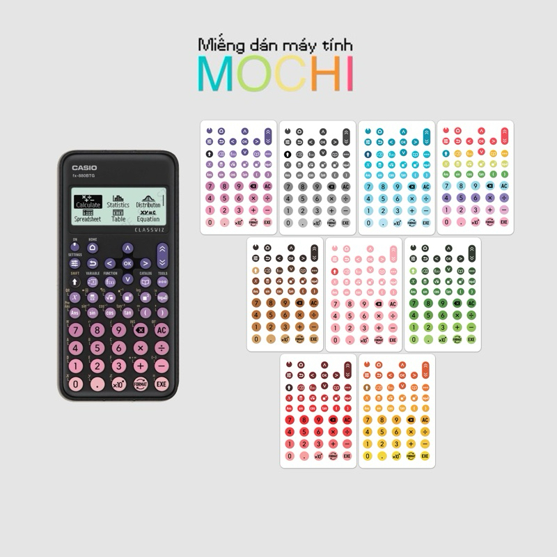 Sticker dán bàn phím máy tính casio 880 | Shopee Việt Nam