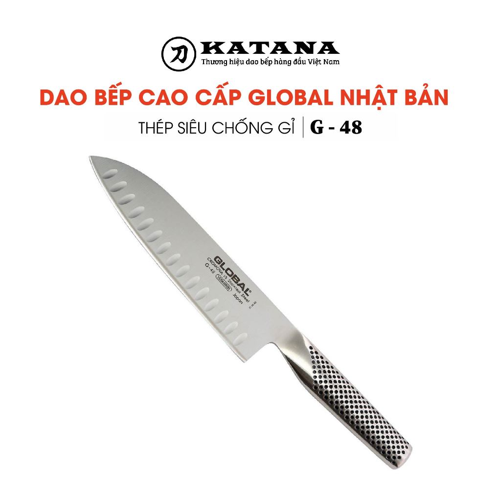 Dao bếp Nhật cao cấp Global G48 = G80 Santoku - Dao thái đa năng(180mm ...