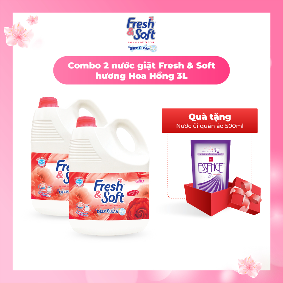 Combo 2 Nước giặt Fresh & Soft 3L (3L x2) | Shopee Việt Nam
