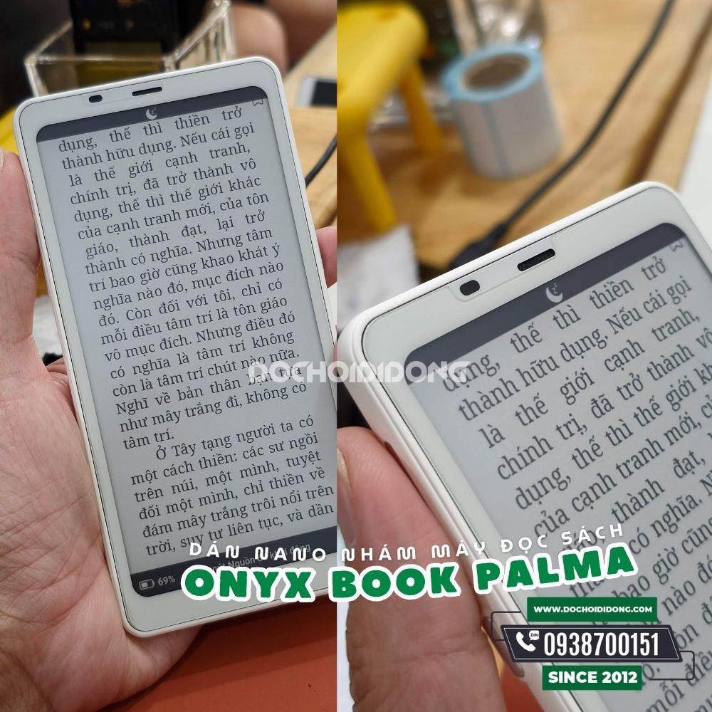 Dán bảo vệ màn hình nhám máy đọc sách Onyx Book Palma tăng cường lực ...