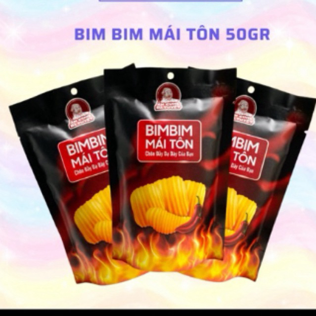 Combo 3goi Snack bim mái tôn, snack bim mái ngói, đùi gà phô mai Ăn ...