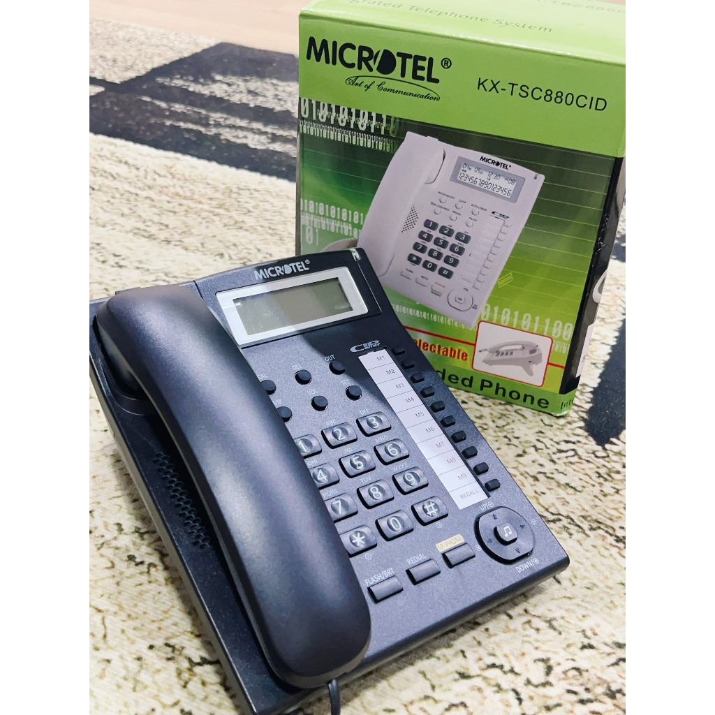 Điện thoại bàn cố định Microtel KX-TSC880CID - Hàng Độc Quyền, Bảo Hành 6 Tháng | Shopee Việt Nam
