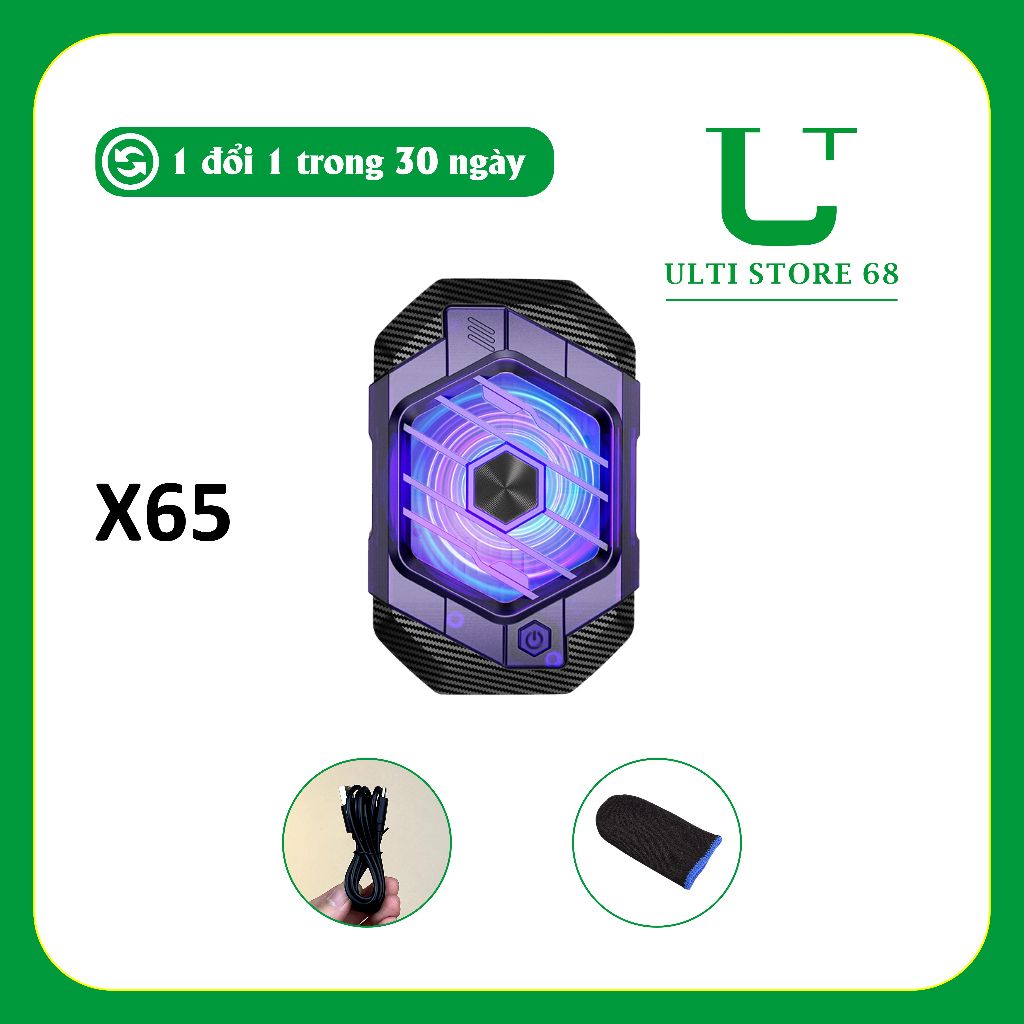 Quạt Tản Nhiệt Sò Lạnh X65 - 3 Chế Độ, 24W Tản Nhiệt Cho Điện Thoại, Chơi Game, LiveStream ...