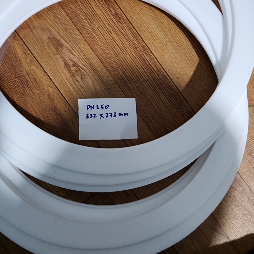 Gioăng Teflon ron đệm PTFE chịu nhiệt độ cao áp suất cao DN350 DN300 DN250 DN200 DN150 DN125 dày ...