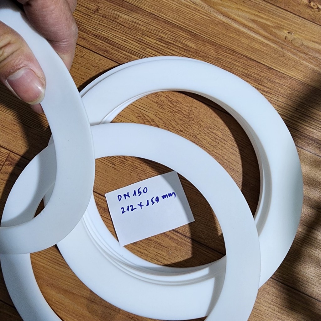 Gioăng Teflon ron đệm PTFE chịu nhiệt độ cao áp suất cao DN350 DN300 DN250 DN200 DN150 DN125 dày ...