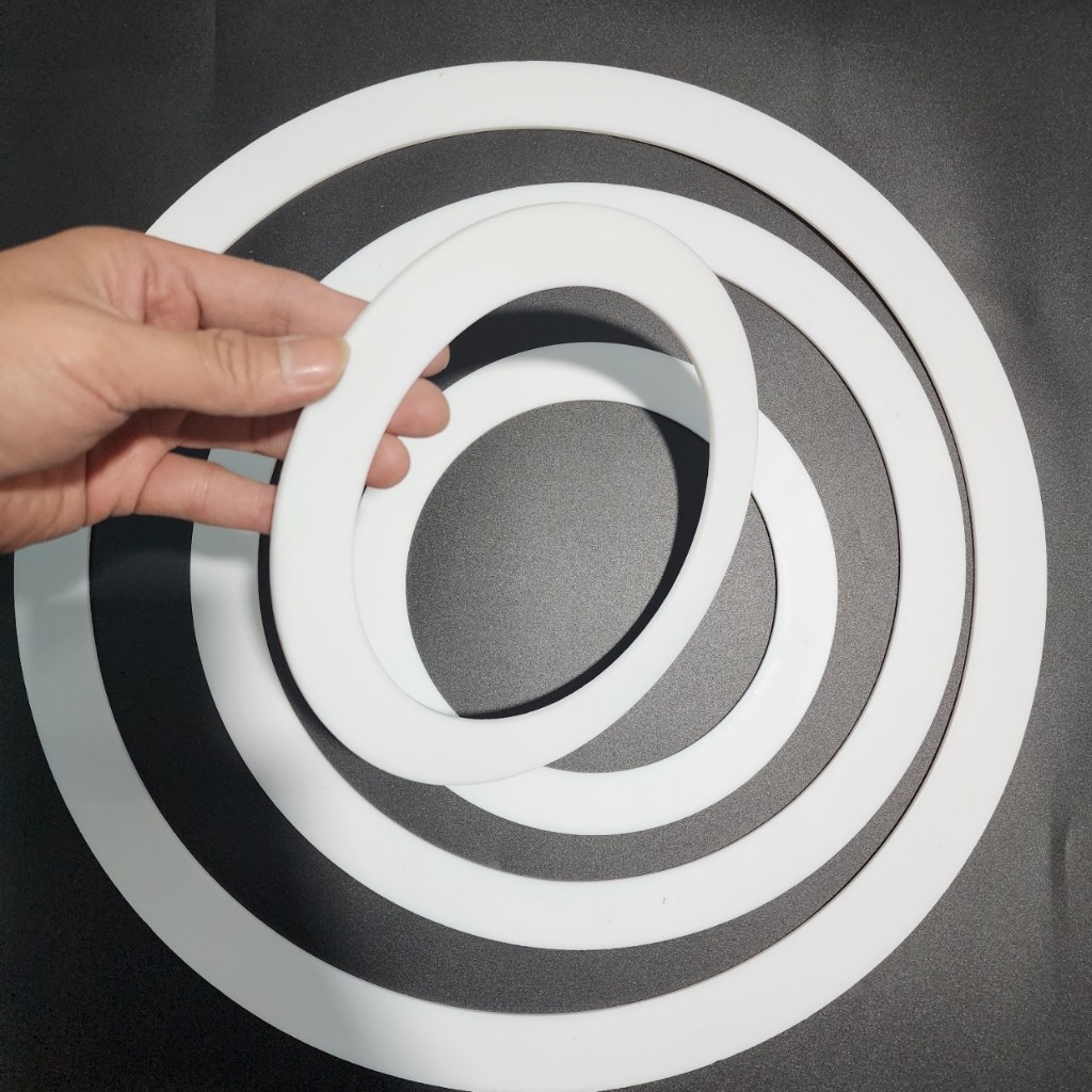 Gioăng Teflon ron đệm PTFE chịu nhiệt độ cao áp suất cao DN350 DN300 DN250 DN200 DN150 DN125 dày ...
