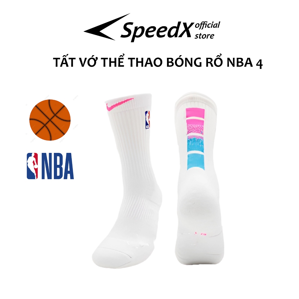 Tất Vớ Bóng Rổ SpeedX NBA 4 Classic Size 42-46 Vớ bóng rổ, tất vớ thể ...