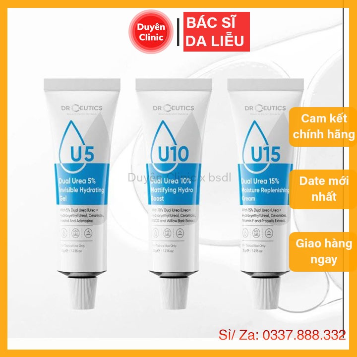 Kem dưỡng Dual Urea 5%, 10%, 15% gel (35g) DRCEUTICS Dưỡng Ẩm Và Phục ...