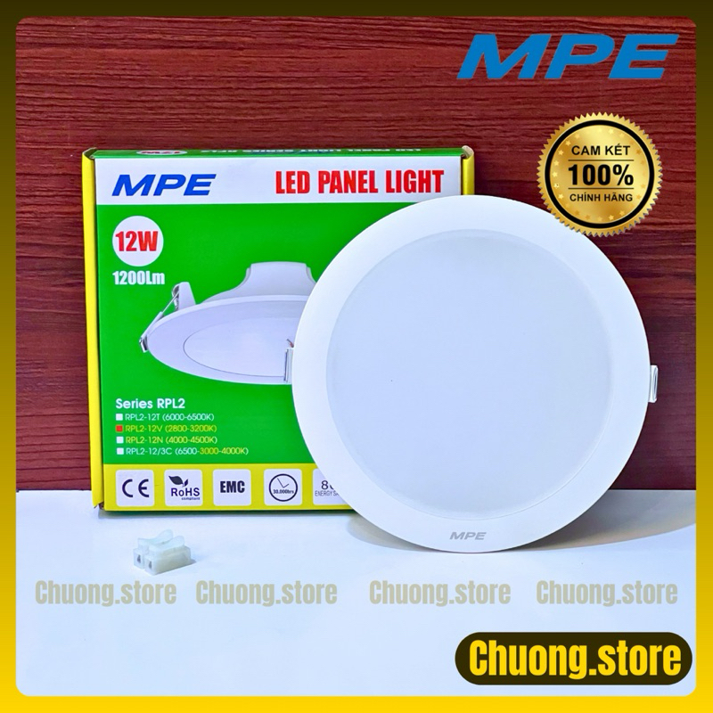 Đèn LED âm trần panel MPE seri RPL2 6W 9W 12W | Shopee Việt Nam