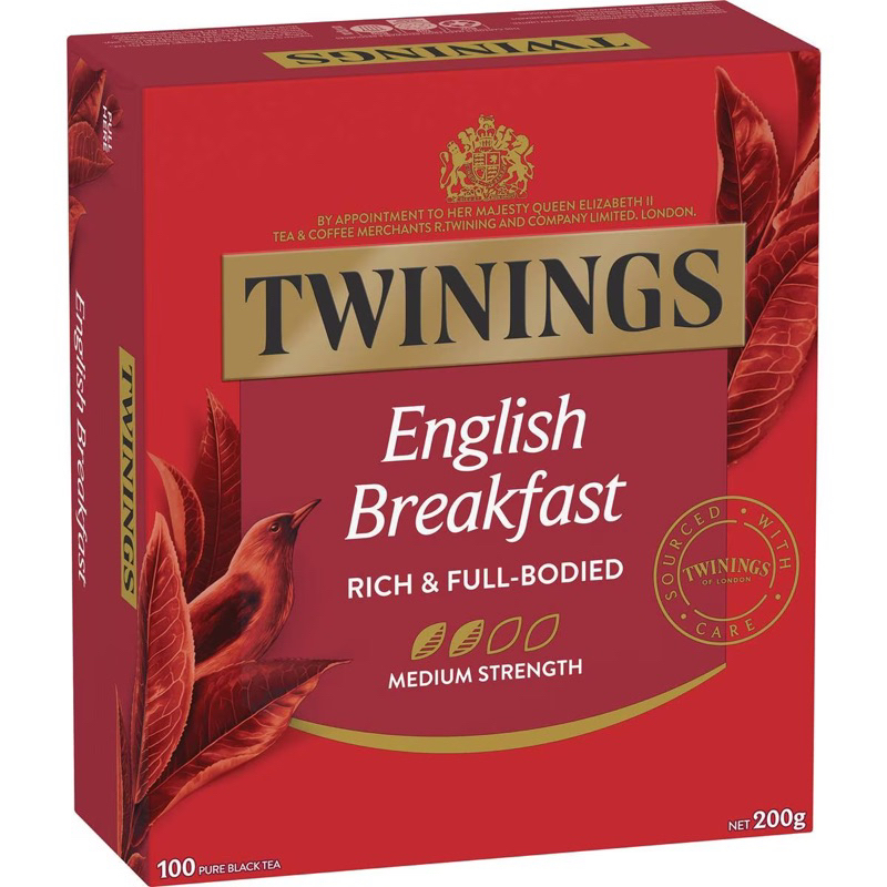 Trà Twinings English Breakfast Medium Strength hộp 100 túi lọc | Shopee ...
