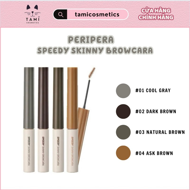 Mascara chân mày Peripera Speedy Skinny Browcara | Shopee Việt Nam