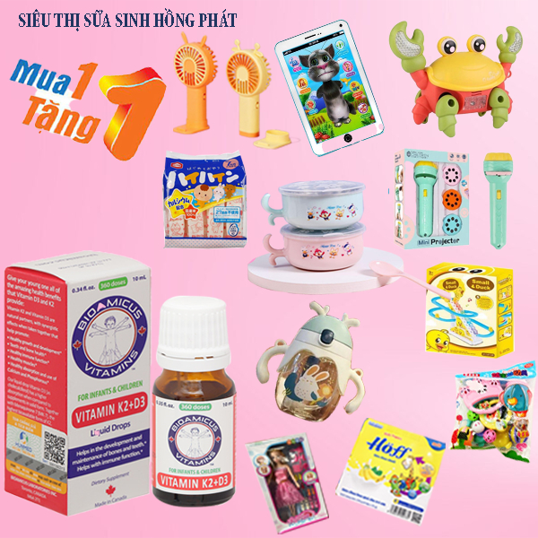 BIOAMICUS Vitamin D3K2 - MK7 - Giúp bé hấp thu tối đa canxi | Shopee ...