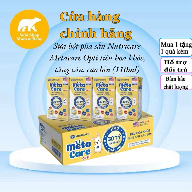 Thùng 48 Hộp Sữa Nước Nutricare Metacare Opti 110ml | Shopee Việt Nam