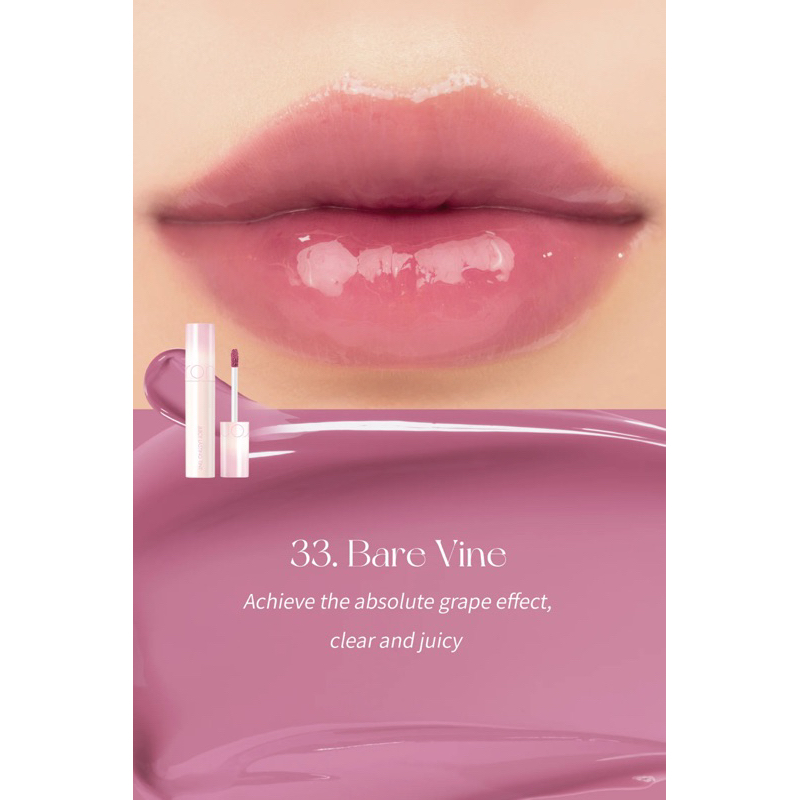 [SON CHIẾT][33 BARE VINE] Son Tint bóng siêu lì, căng mọng cho môi Hàn Quốc Romand Juicy Lasting ...