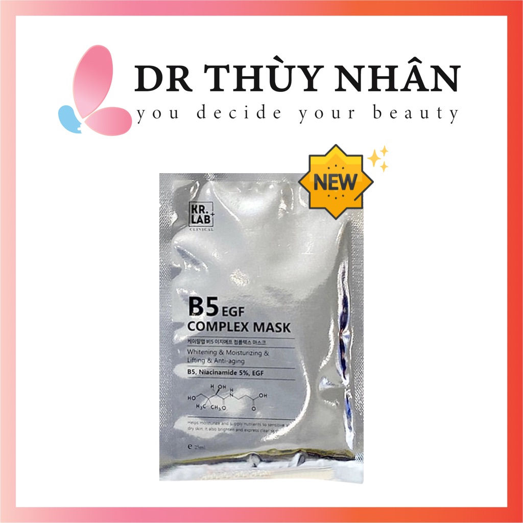 Mask B5 Krlab Cấp Ẩm Phục Hồi Sáng da EGF Complex | Shopee Việt Nam