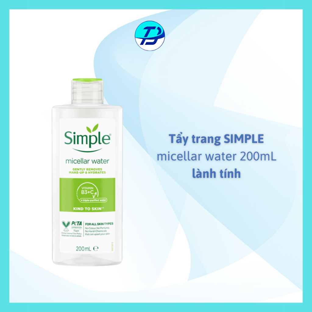 Nước tẩy trang Simple 200ml chính hãng dành (Đầy đủ tem phụ) | Shopee Việt Nam