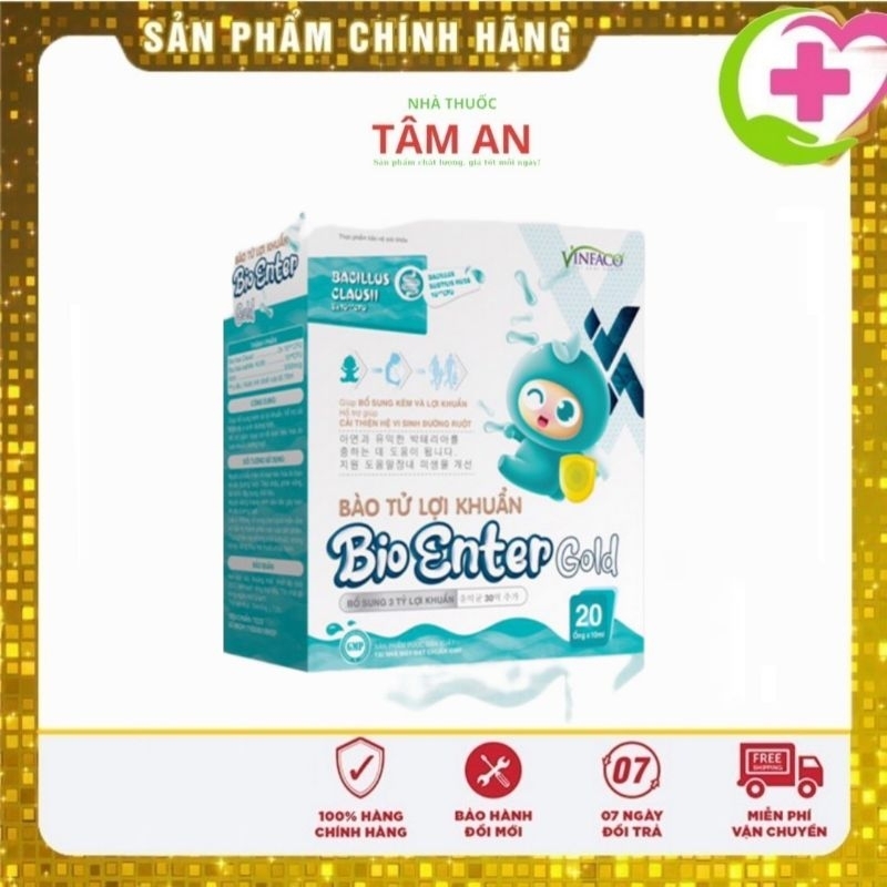Men vi sinh Bio Enter Gold - Bổ sung 3 tỷ lợi khuẩn và kẽm, giúp cải ...