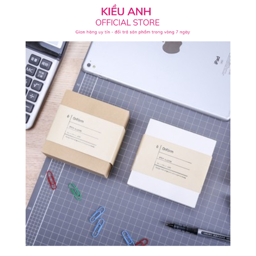 Giấy Nhắn Note Pads Deli - màu trắng/nâu - 400 tờ - 1 tệp - 98x98mm ...