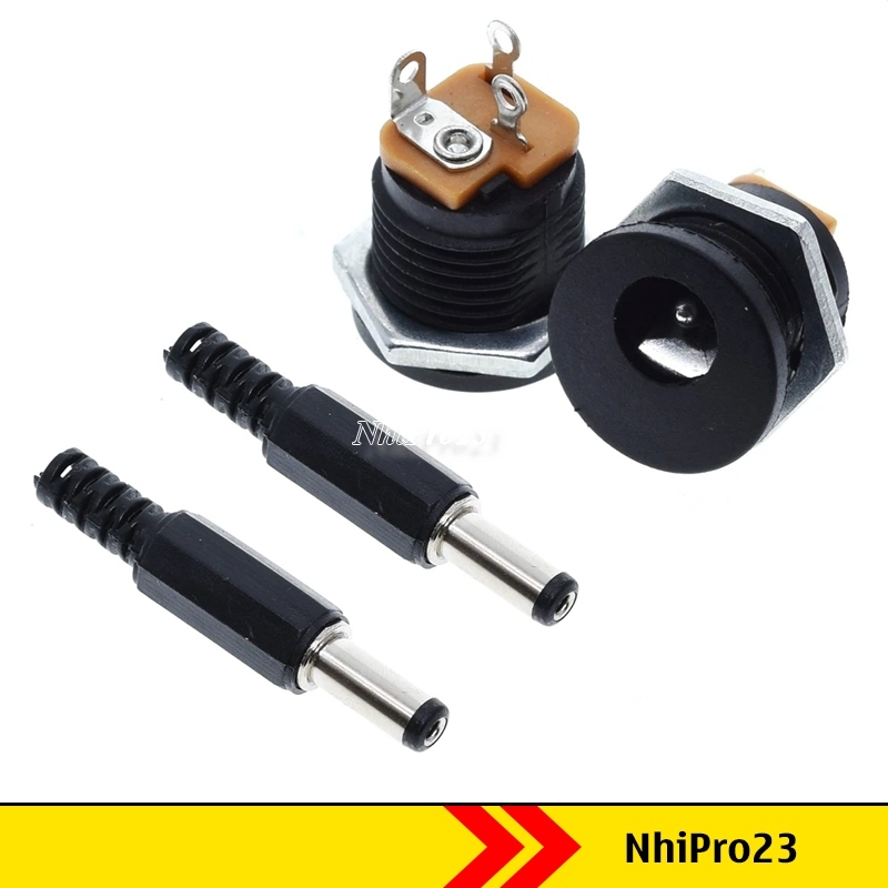Set 5 Jack cắm nguồn DC-022 5.5-2.1 / 5.5X2.1Mm vặn ốc DC022 | Shopee Việt Nam