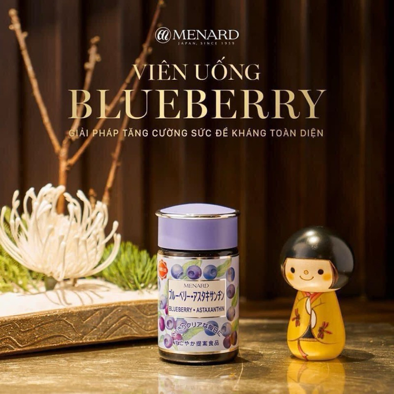 VIÊN UỐNG CHỐNG OXY HOÁ, BỔ MẮT BLUEBERRY MENARD ASTAXANTHIN 40 NGÀY ...
