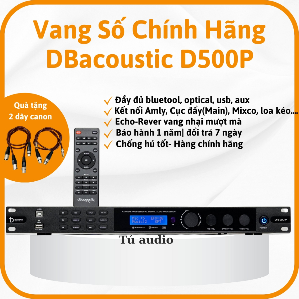 Vang số dB acoustic D 500P Hàng chính hãng. đầy đủ bluetooth cổng quang usb aux. | Shopee Việt Nam