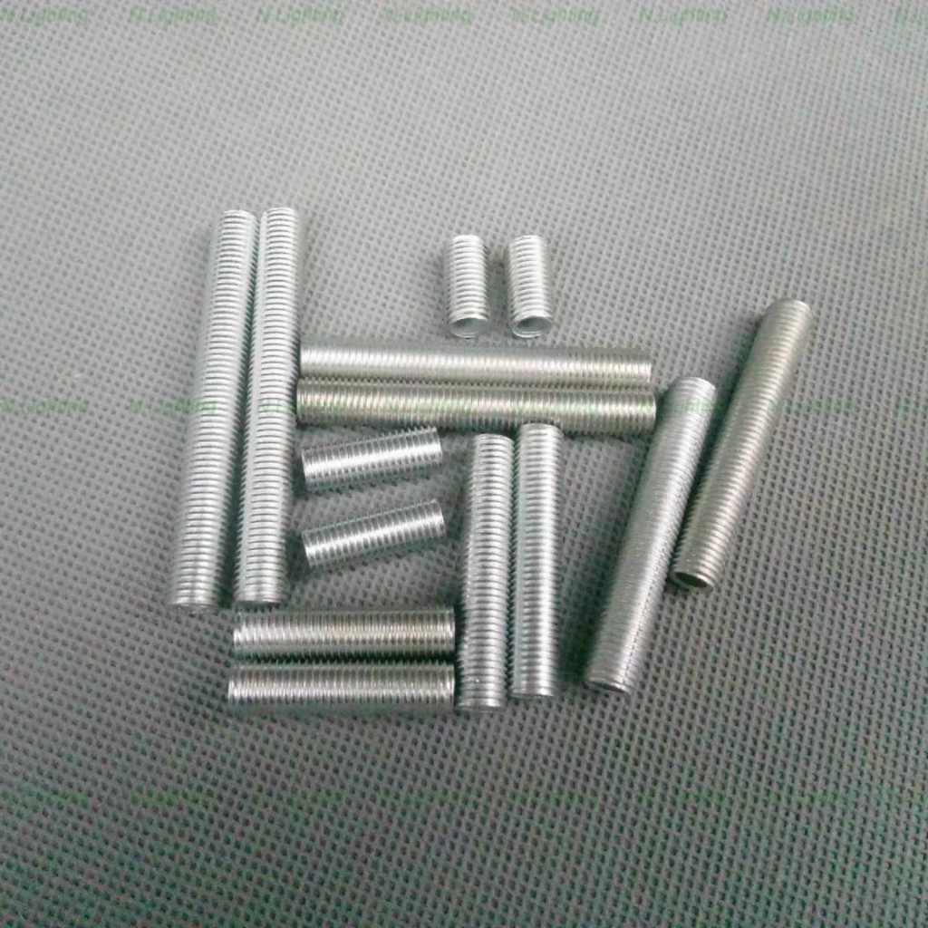 (Phụ kiện đèn) Thanh ty ren M10 ống rỗng liền ren cho đèn thả trang trí ...