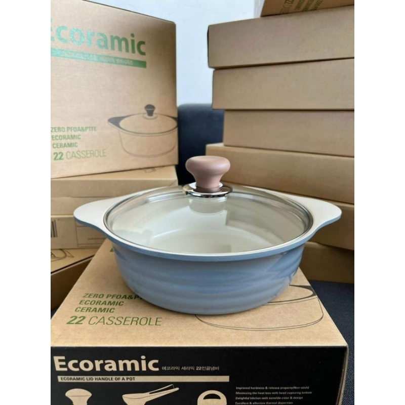 Nồi đúc đáy từ Ecoramic 22cm | Shopee Việt Nam