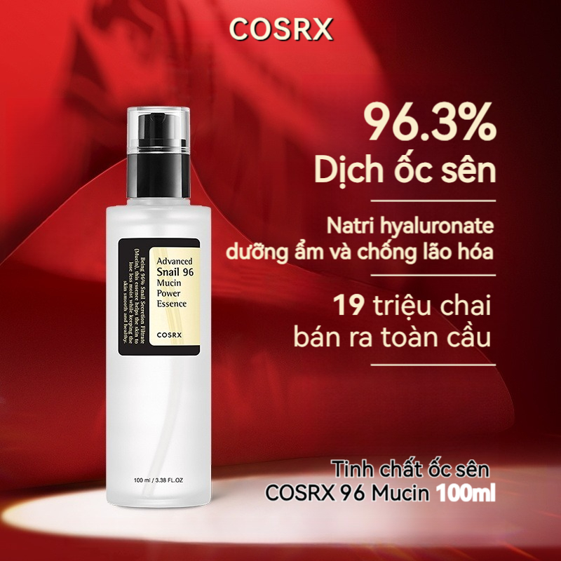 Tinh chất ốc sên COSRX 96 Mucin 100ml hỗ trợ tái tạo dưỡng ẩm cho da (hn) | Shopee Việt Nam