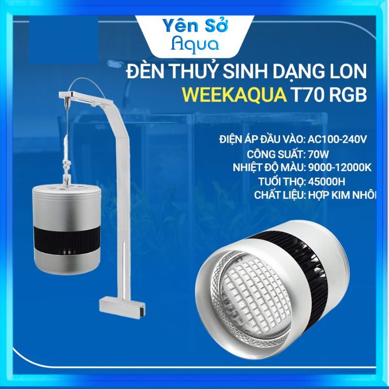 Đèn Led bể cá Week T70 RGB - Brand phụ kiện bể cá thủy sinh yên sở Aqua ...