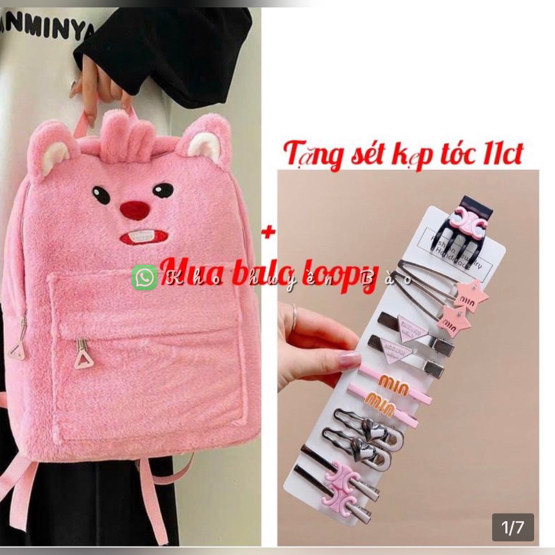 Balo Đi Học Hình Thú Nhồi Bông Phong Cách Dễ Thương Loopy Cho Các Nàng ...