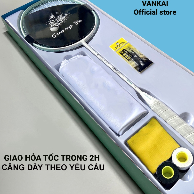 Vợt cầu lông full carbon công thủ toàn diện Guangyu G5 đã đan lưới 6U ...