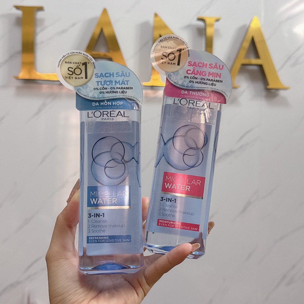 Nước Tẩy Trang L'Oreal 3-in-1 Micellar Water 400ml ( Loreal) chuẩn công ty | Shopee Việt Nam