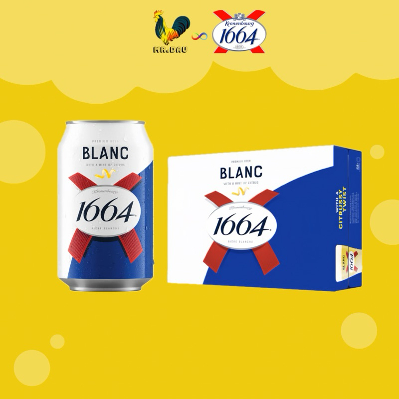 Bia Blanc 1664 Thùng 24 Lon 330ml [ Hoả Tốc ] | Shopee Việt Nam
