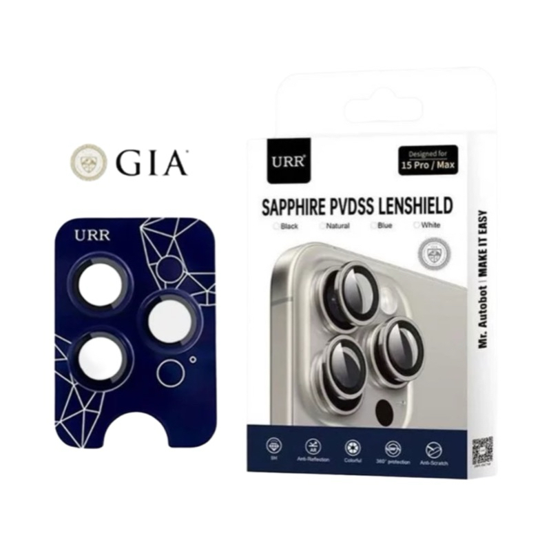 Cường lực Camera Lens URR AutoBot Sapphire PVDSS cho điện thoại ip 17 ...