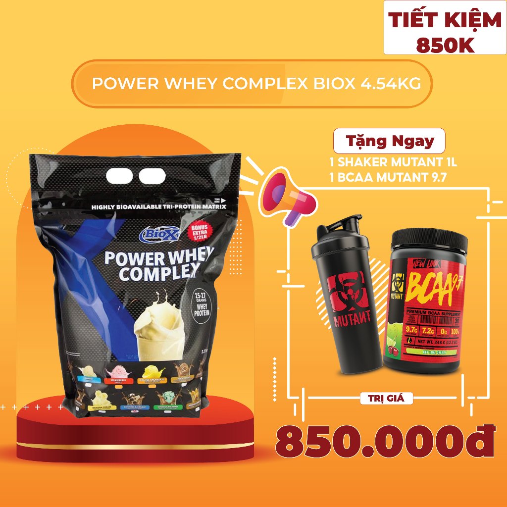 Sữa Tăng Cơ Power Whey Complex BioX Vị Orange Creamsicle | Shopee Việt Nam