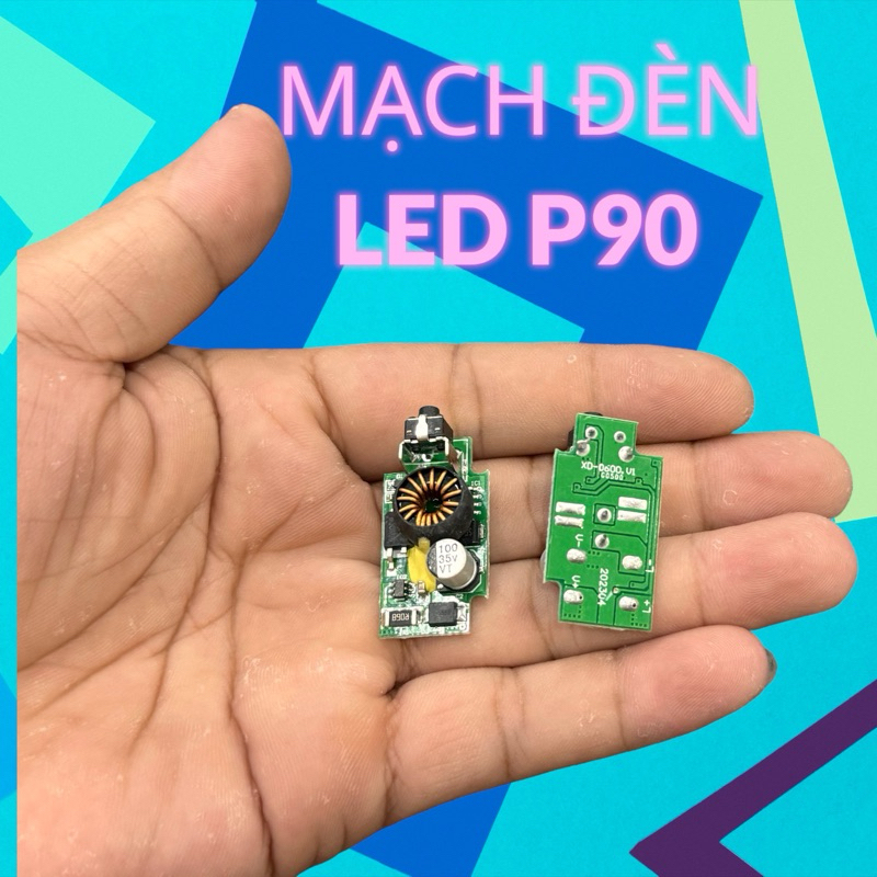 Mạch đèn led P90 9 nhân - Mạch điều khiển đèn led đội đầu P90 thay thế ...