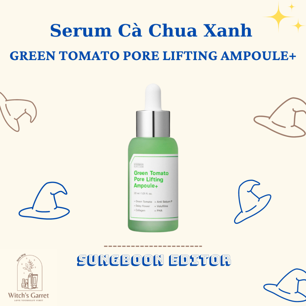 Serum cà chua xanh SUNGBOON EDITOR GREEN TOMATO PORE LIFTING AMPOULE+ ...