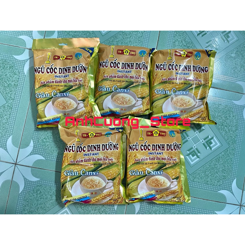 Bột ngũ cốc dinh dưỡng Trường Thọ combo 5 bịch x 480g (1 bịch 20 gói x 24g) | Shopee Việt Nam