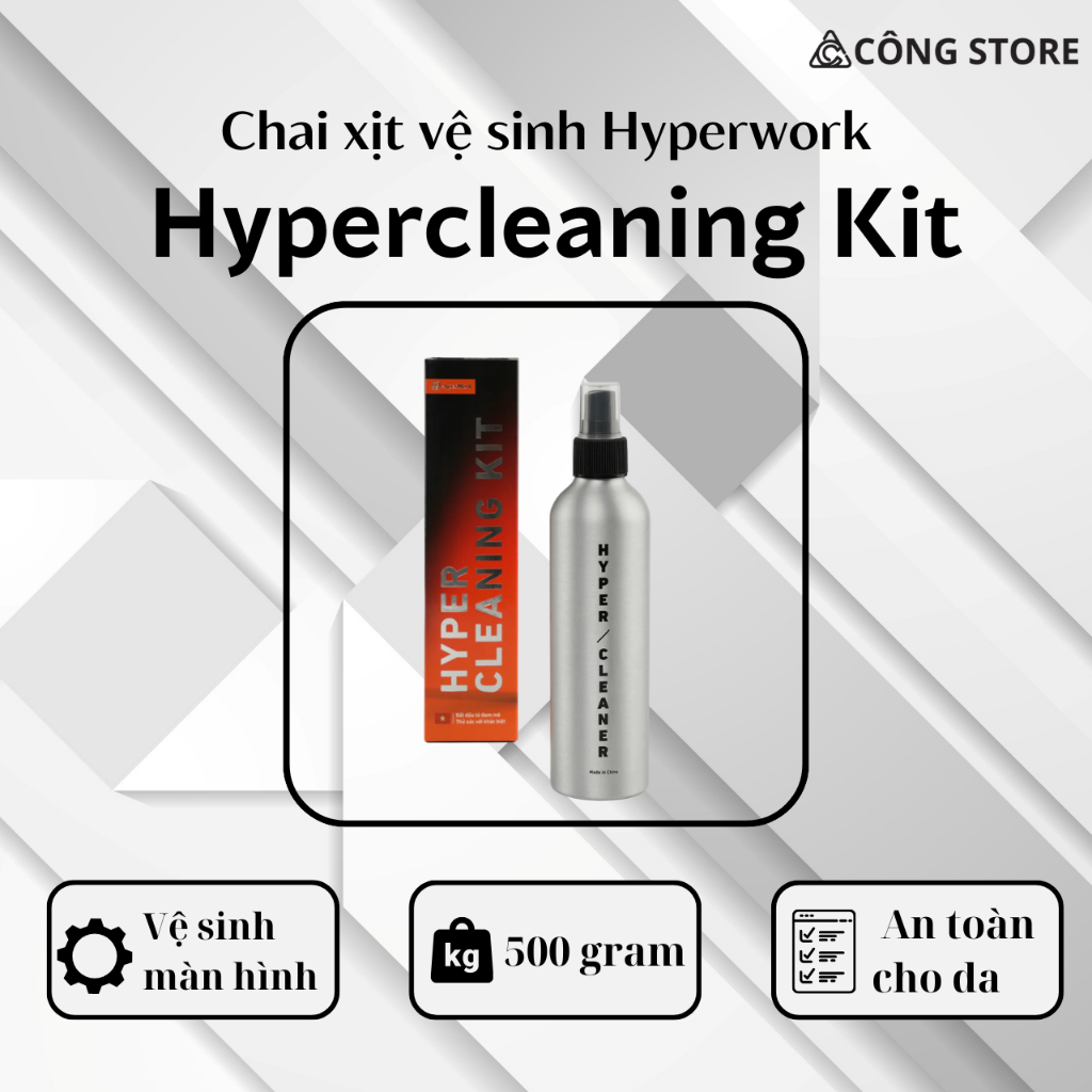 Chai vệ sinh màn hình HyperWork C02 - Tặng kèm khăn - Hàng Chính Hãng | Shopee Việt Nam